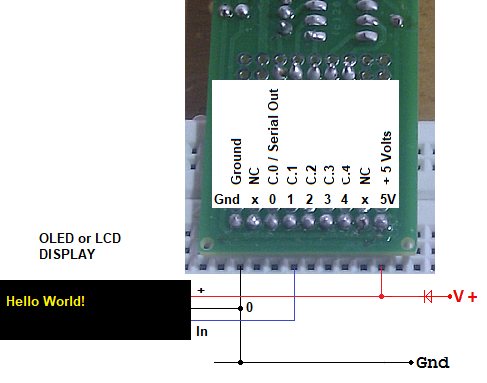 rOmV4 - Picaxe 04 OLED Text